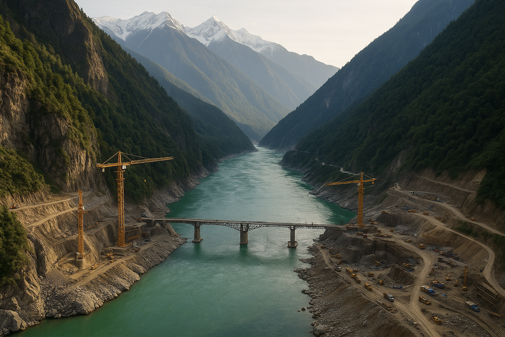 China Begins 60 GW Yarlung Tsangpo Mega-Dam, Tripling Three Gorges Output | Net Zero Compare