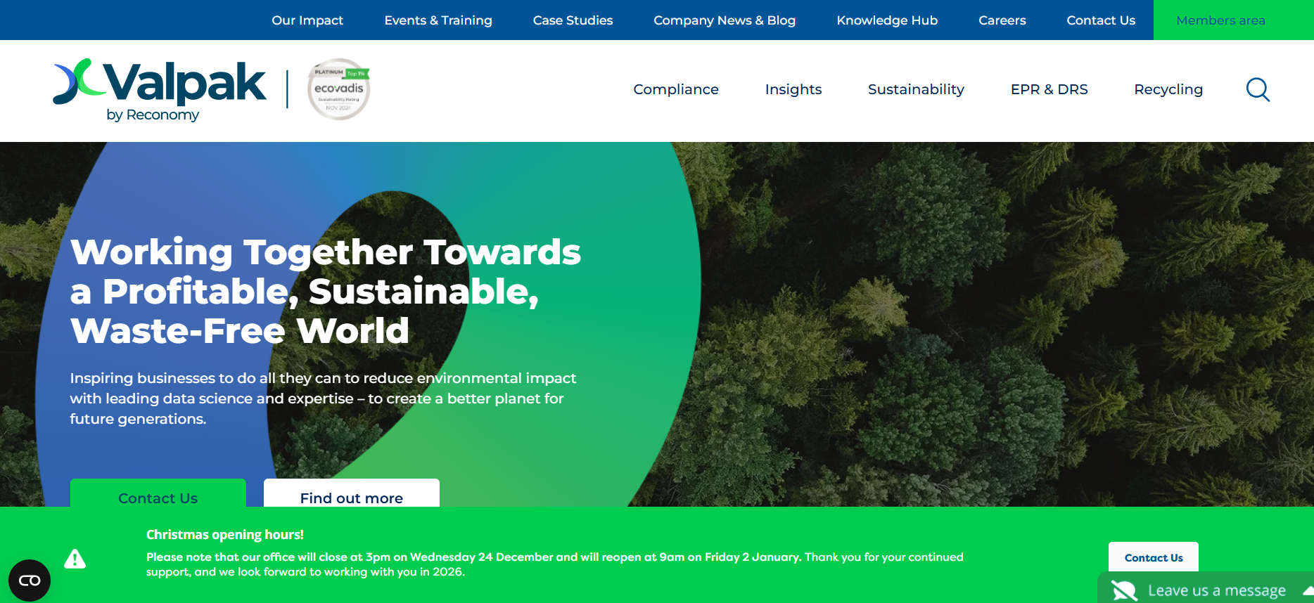 Valpak Packaging EPR Software | Net Zero Compare